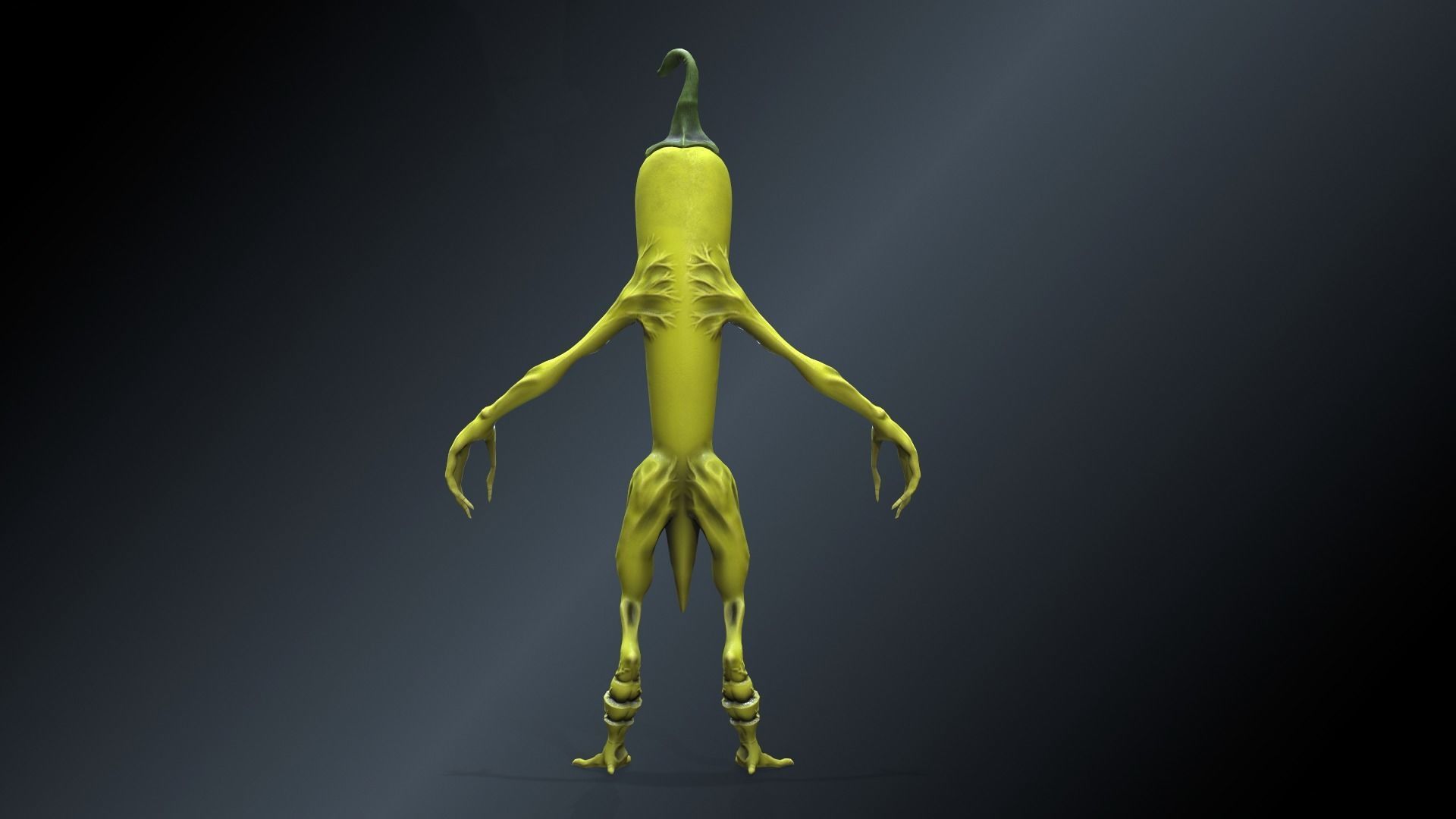 3D model Pepper monster - Game Ready Low-poly 3D mode VR / AR / low ...