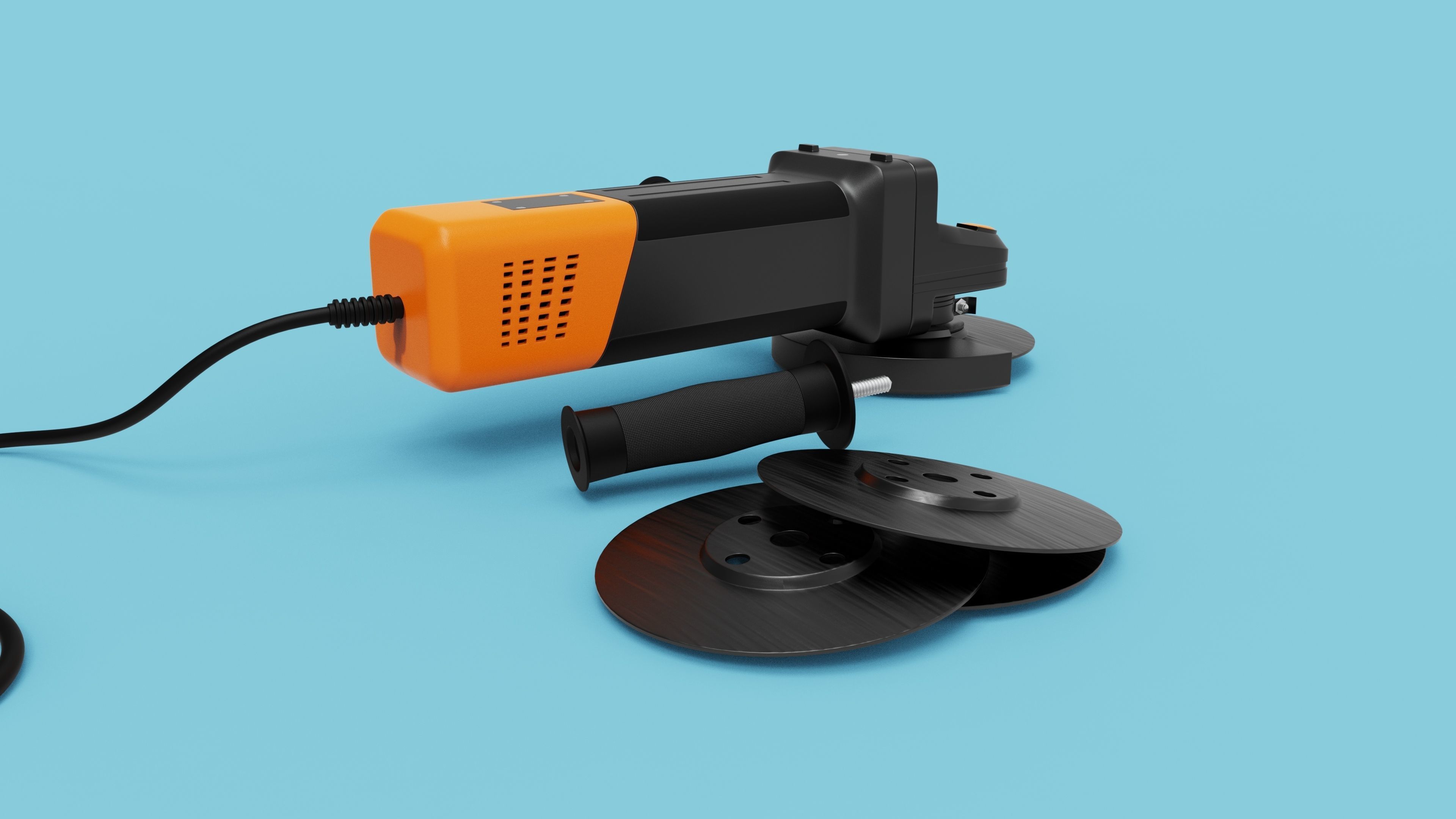 Angle Grinder 3D Model 3D model | CGTrader