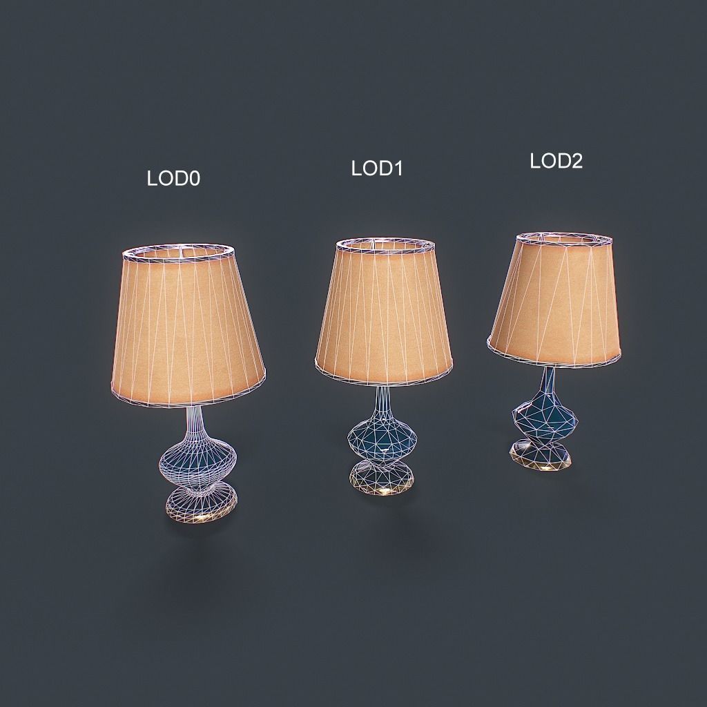 3D model Table Lamp VR / AR / low-poly | CGTrader