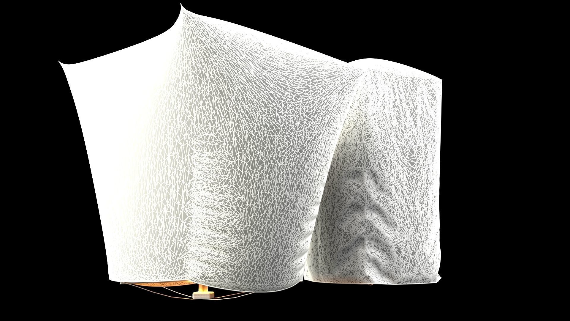 Chinese sky lantern 3D model | CGTrader