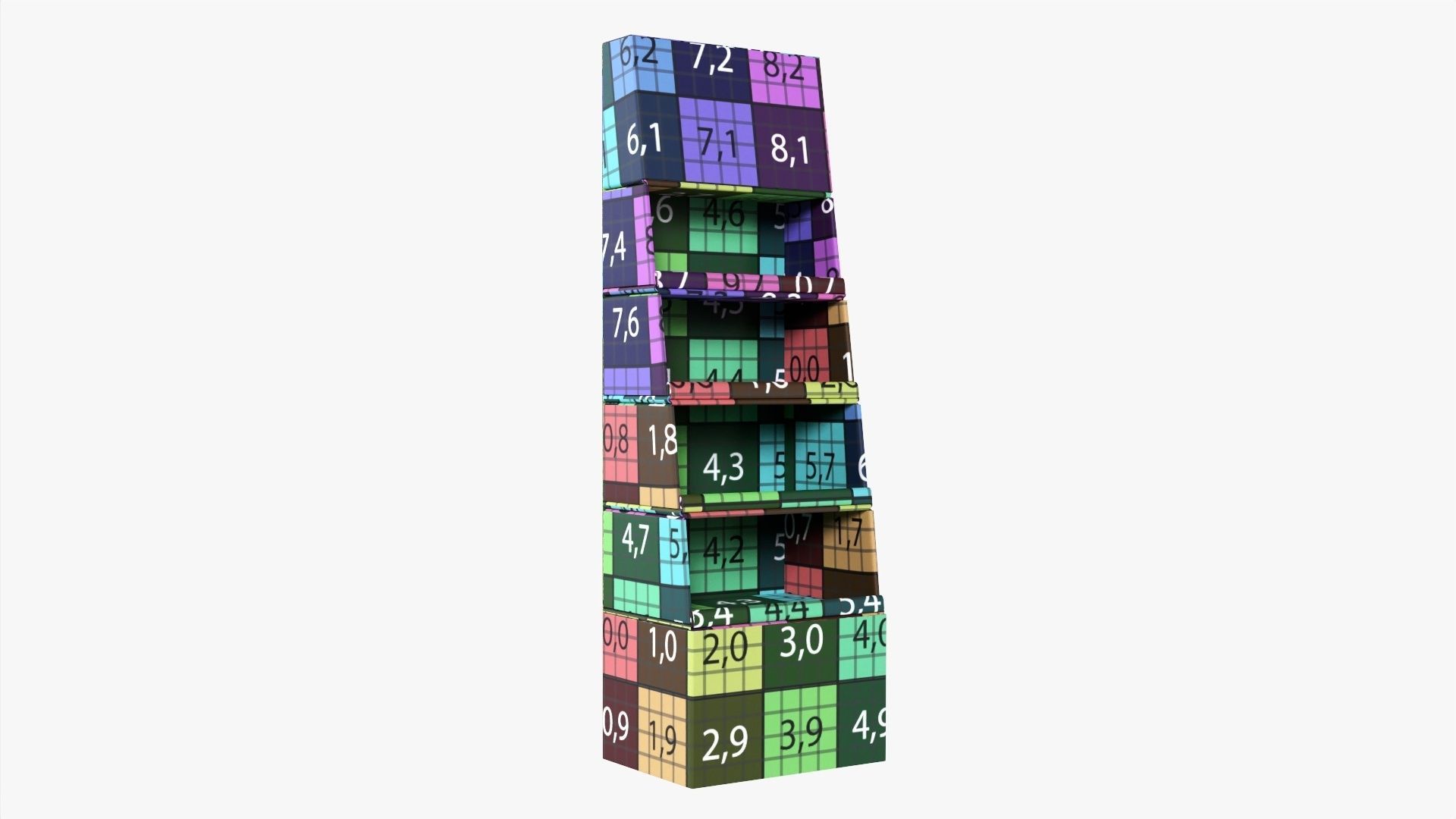 Cardboard display stand 3D model | CGTrader
