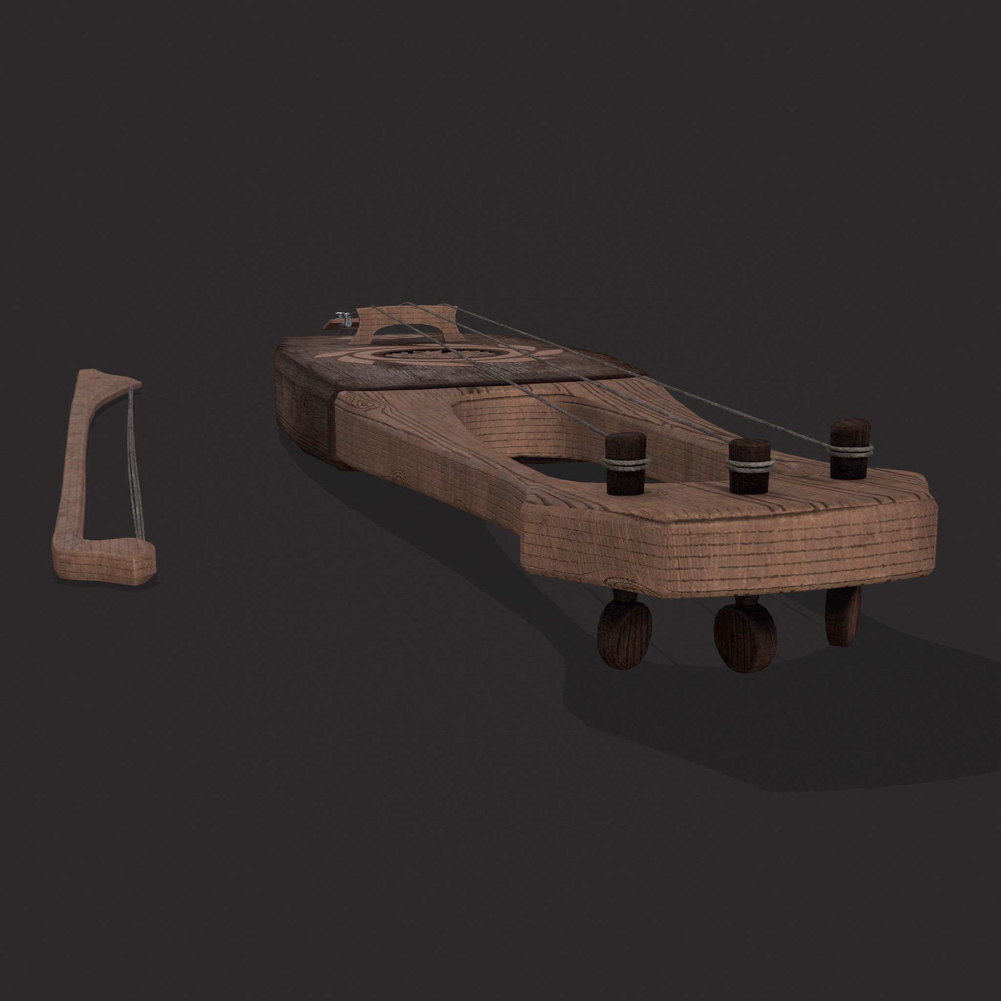 3D model Nordic Jouhikko Instrument VR / AR / low-poly | CGTrader