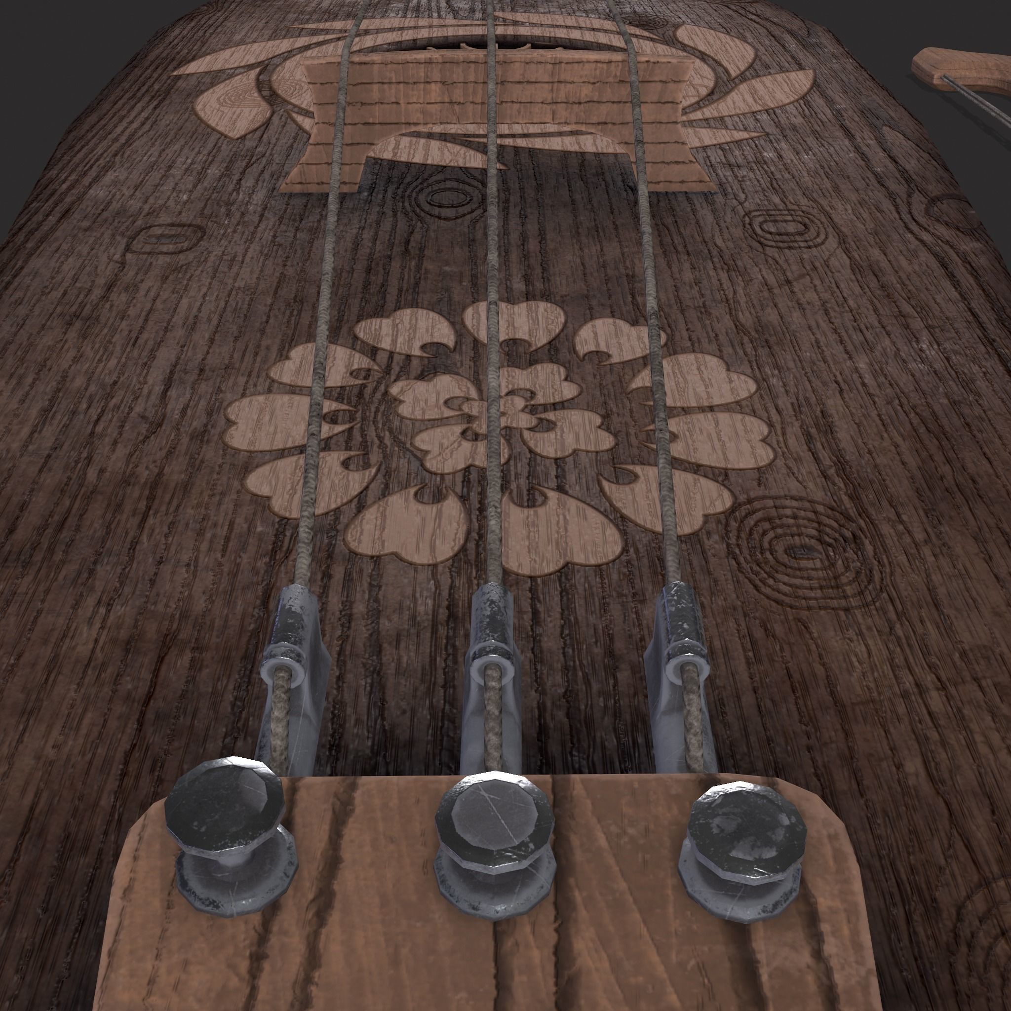 3D model Nordic Jouhikko Instrument VR / AR / low-poly | CGTrader