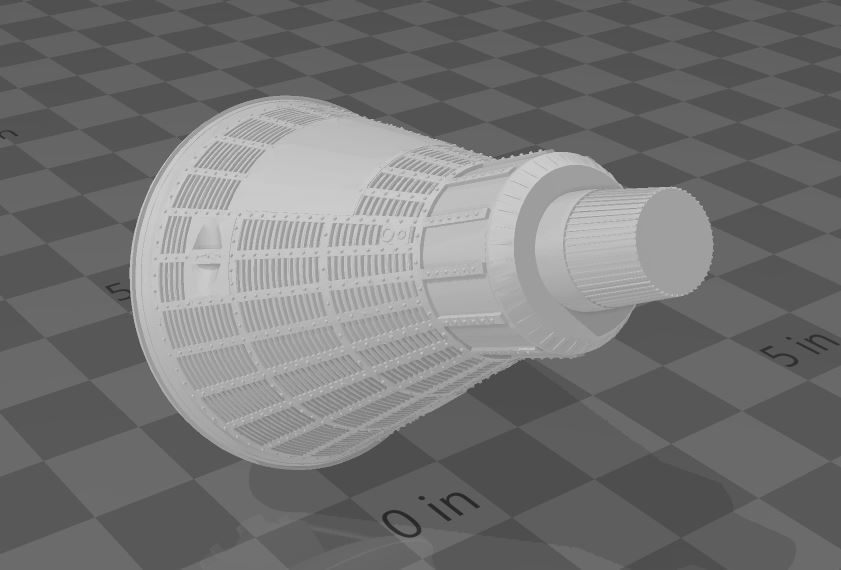 Project Mercury Space Capsule 3D model 3D printable | CGTrader