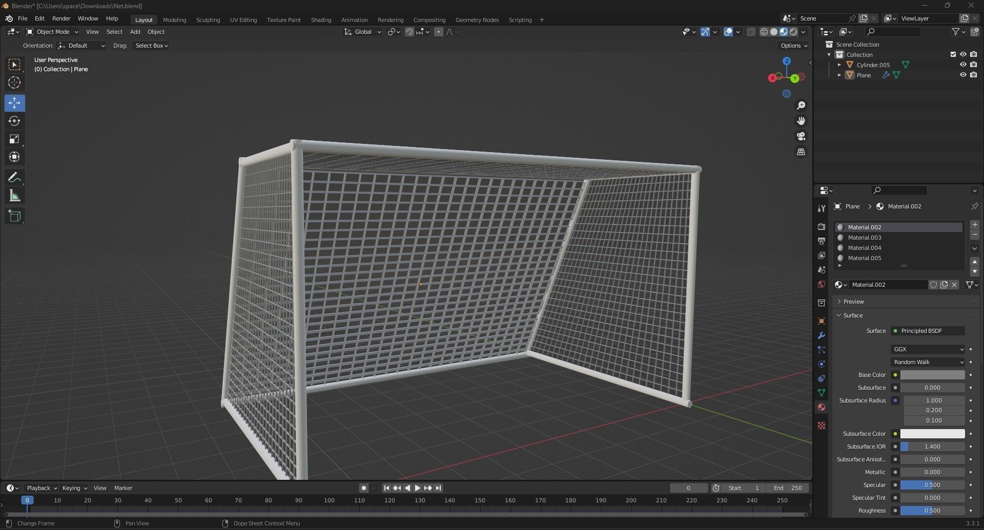 3D model Soccer goal 3d model VR / AR / low-poly | CGTrader