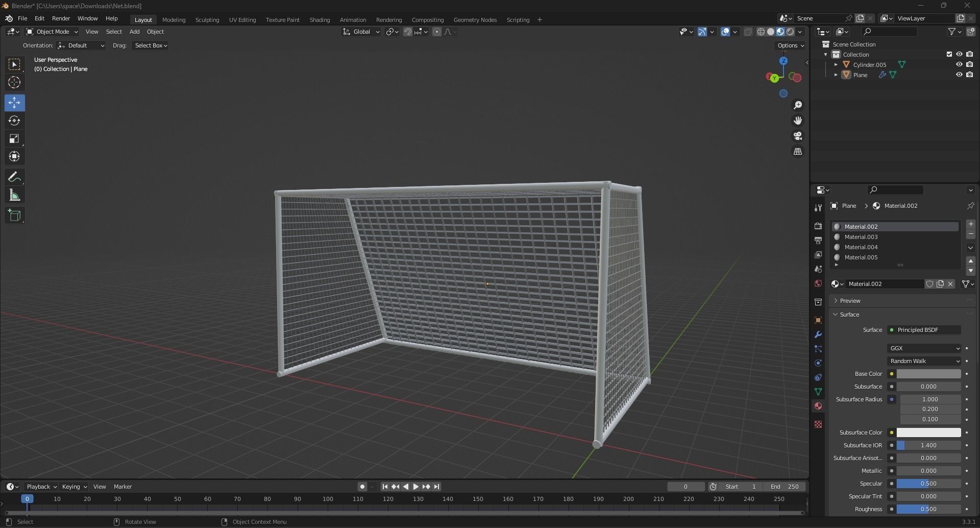 3D model Soccer goal 3d model VR / AR / low-poly | CGTrader