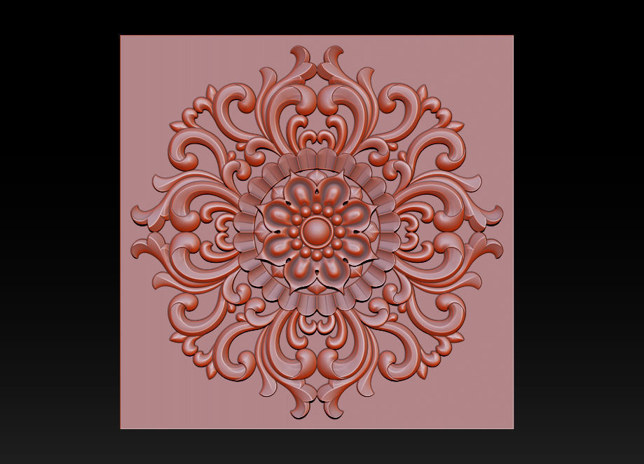 Floral-Decorative - CNC machine - 3D CNC 3D model 3D printable | CGTrader