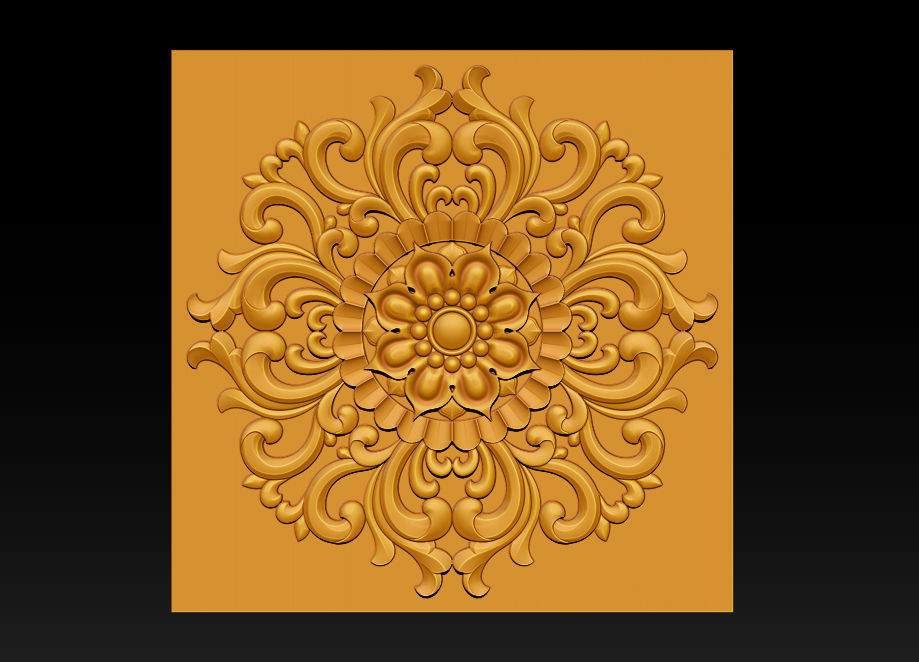 Floral-Decorative - CNC machine - 3D CNC 3D model 3D printable | CGTrader