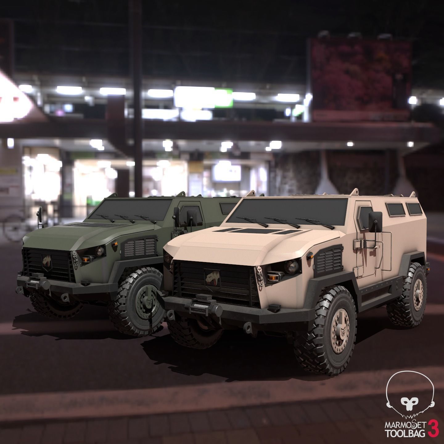 3D model VIPER 4x4 MRAP APC VR / AR / low-poly | CGTrader