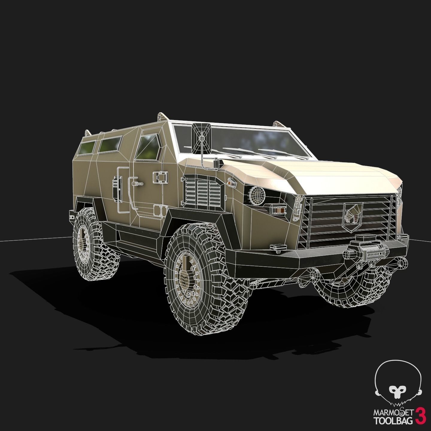 3D model VIPER 4x4 MRAP APC VR / AR / low-poly | CGTrader