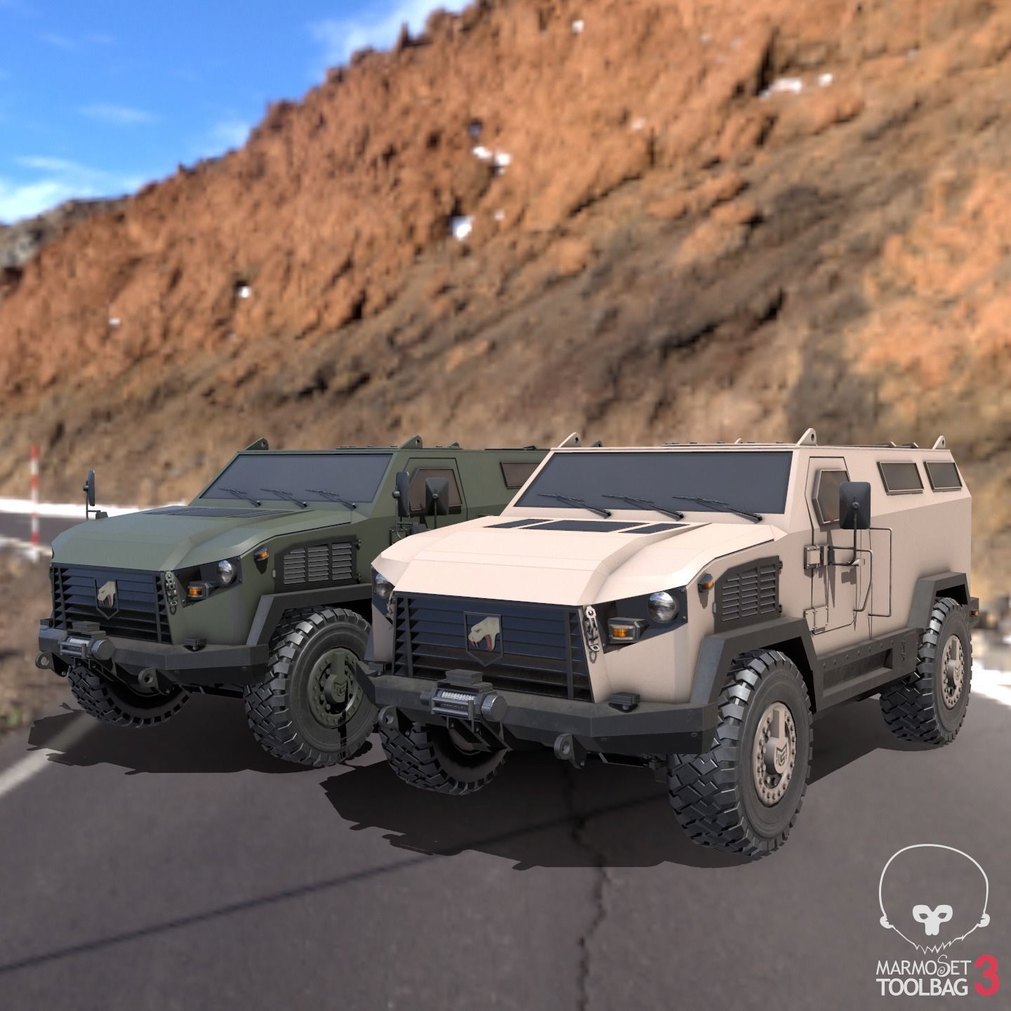3D model VIPER 4x4 MRAP APC VR / AR / low-poly | CGTrader