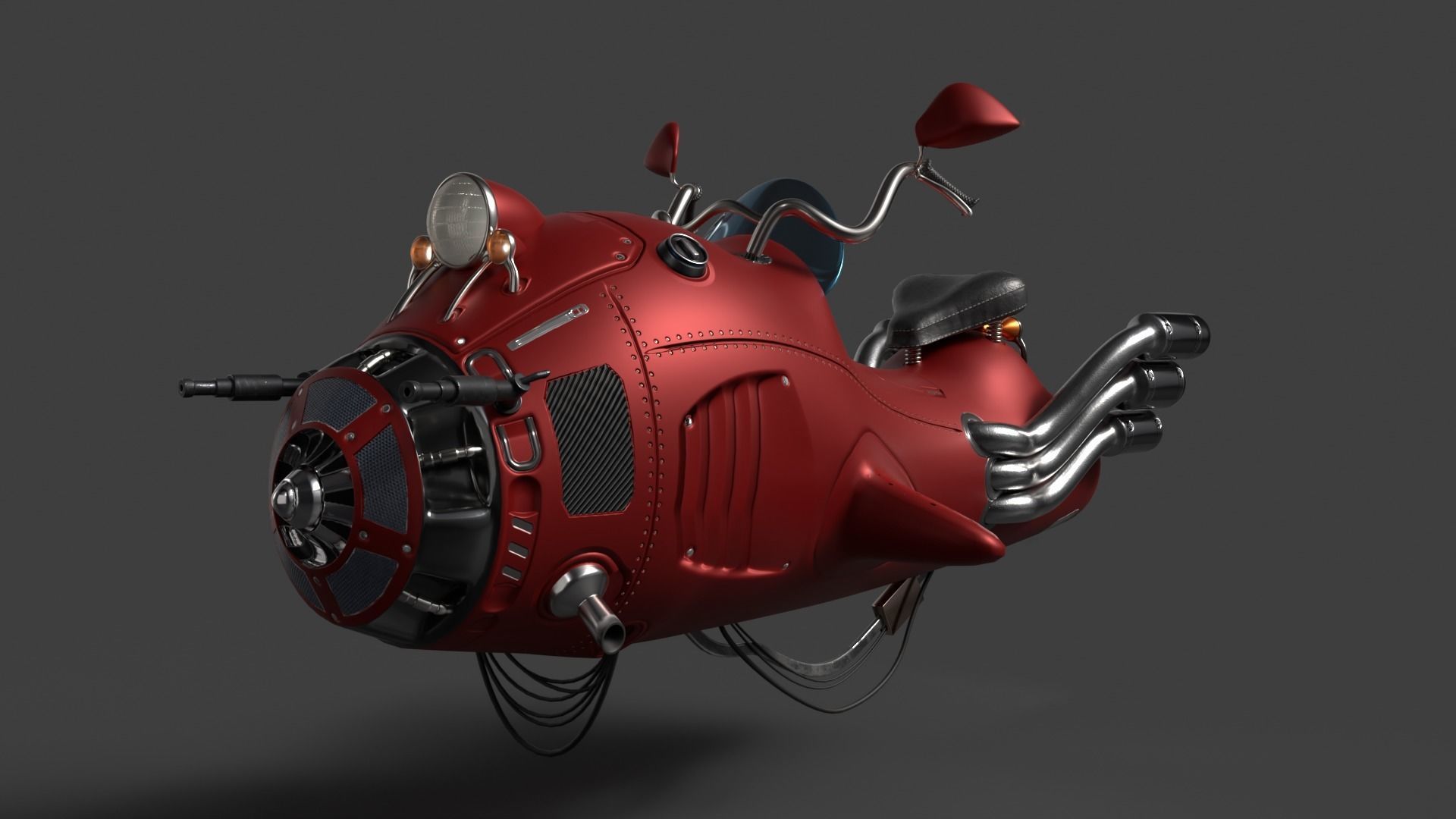 MWhaleBike motorcycle 3D model | CGTrader