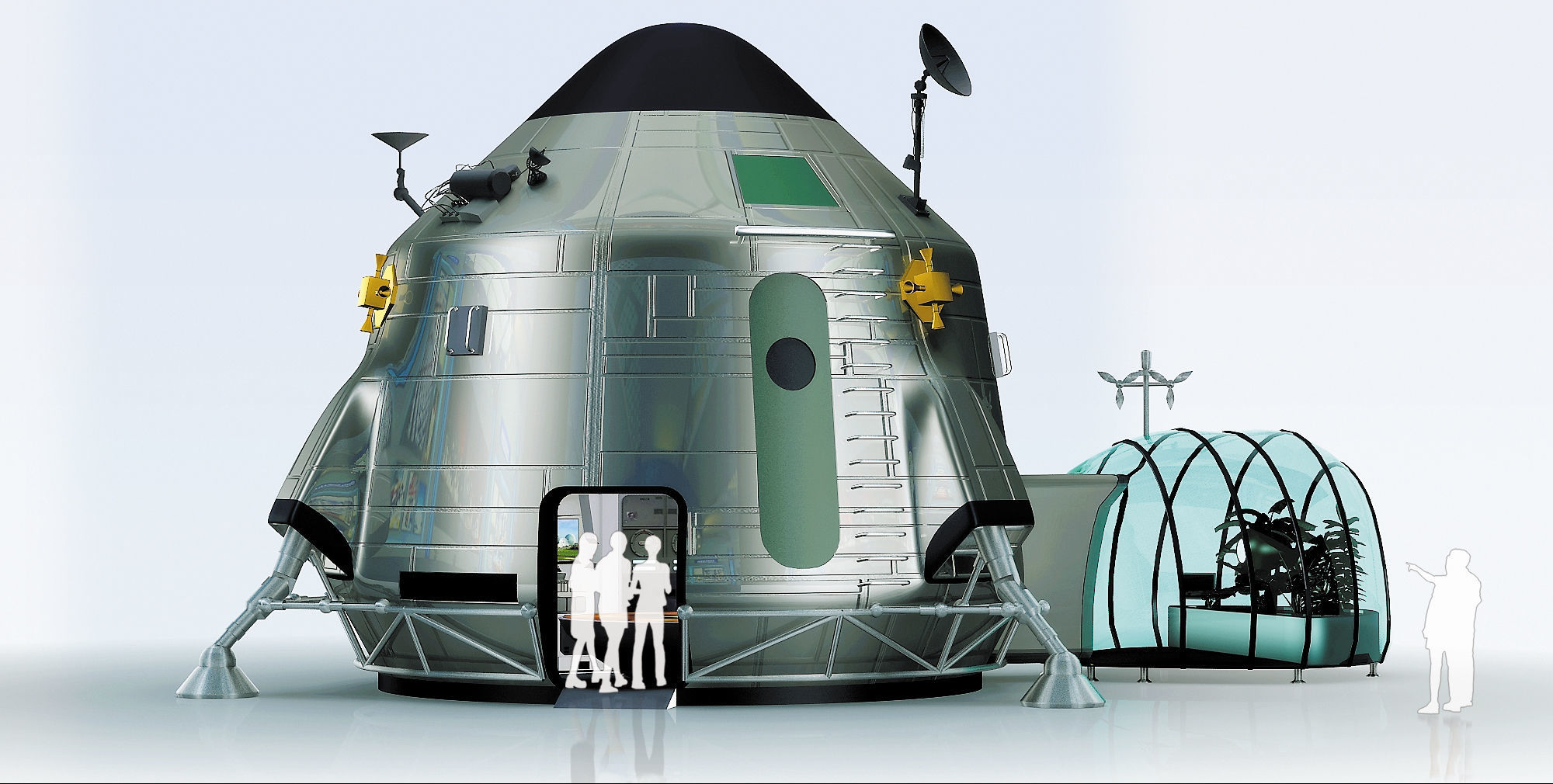 Space Ecological Park 3D model | CGTrader