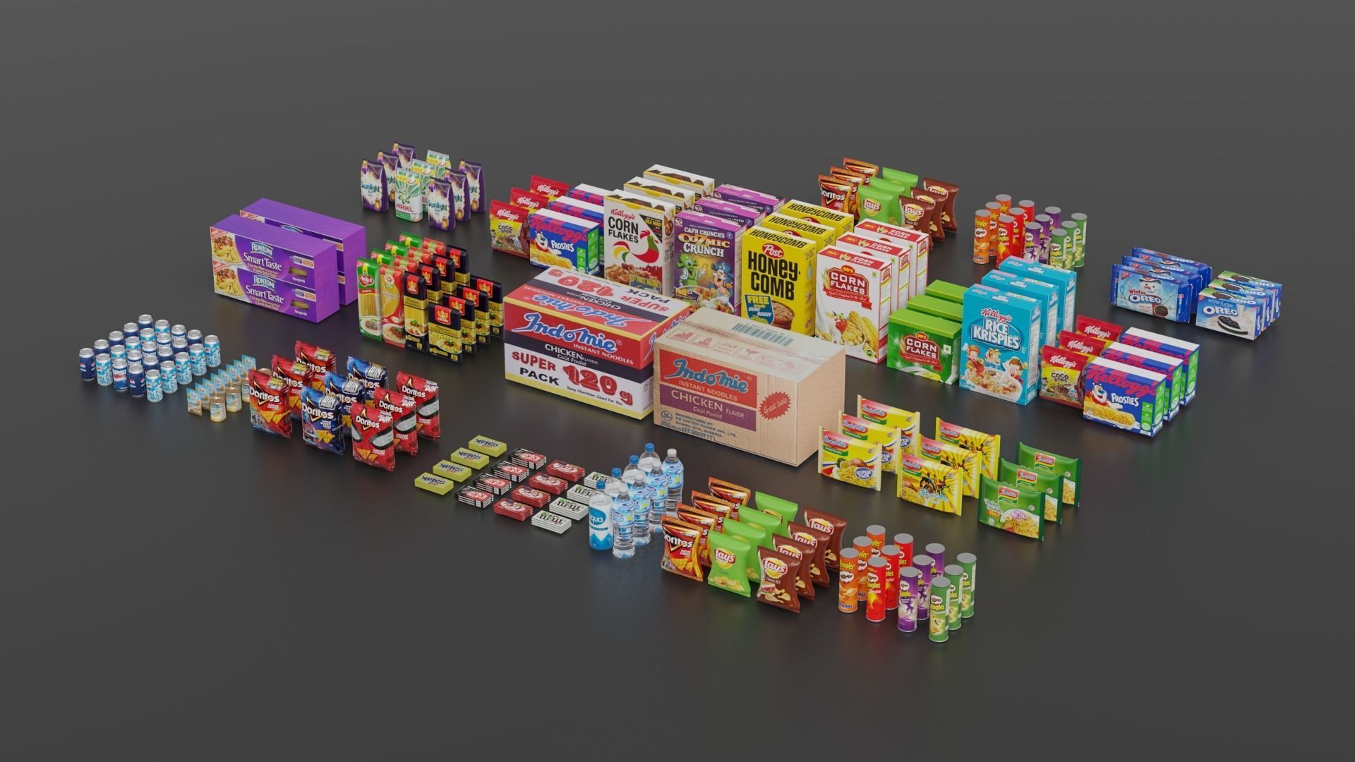 Free Supermarket Asset 3D model | CGTrader