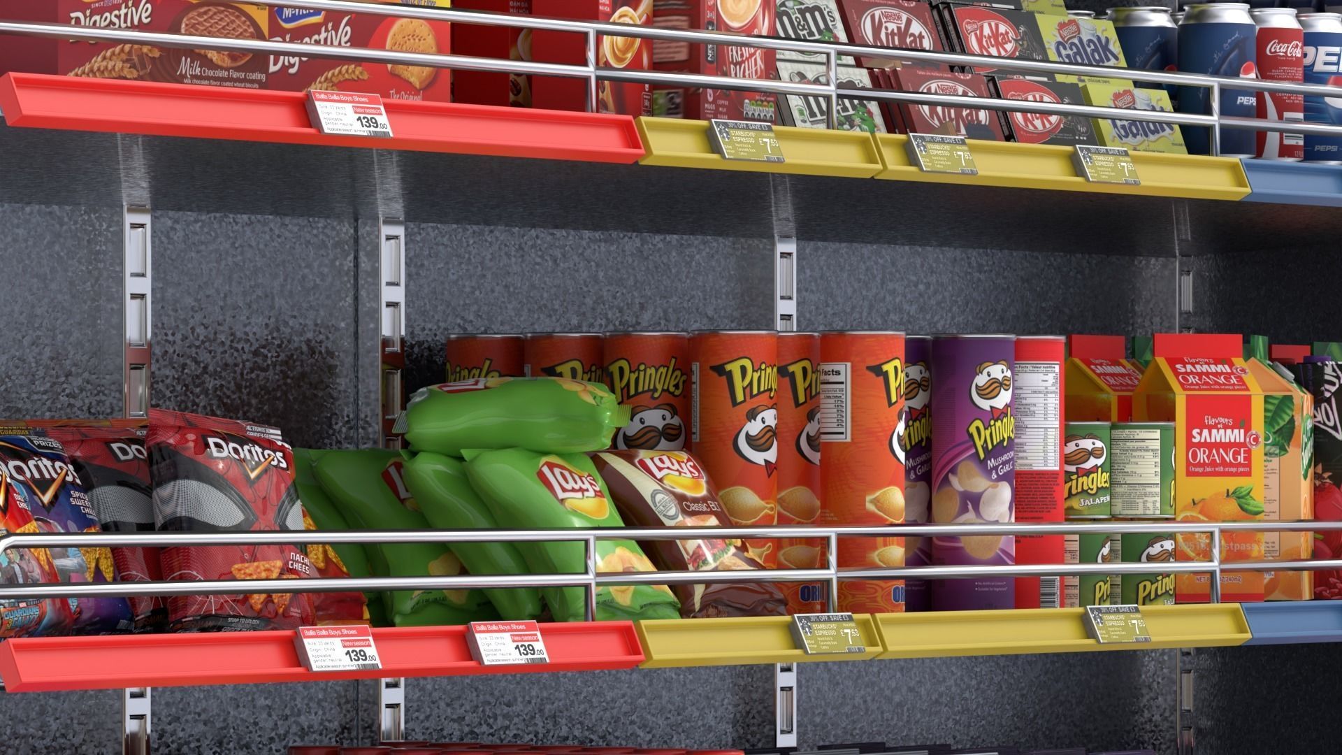 Free Supermarket Asset 3D model | CGTrader