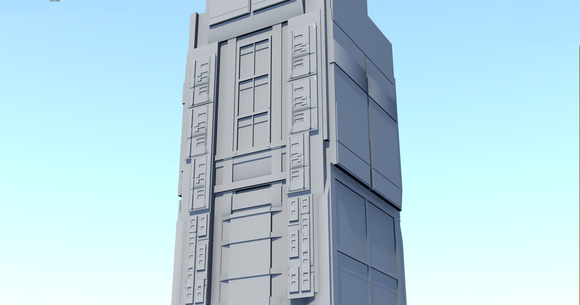 futuristic building 01 - gits set 3D model | CGTrader