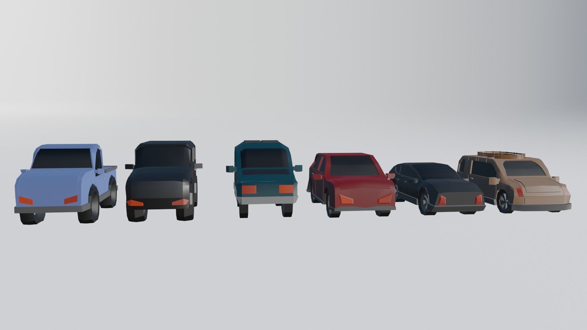 Low Poly Cartoon Car free 3D model | CGTrader