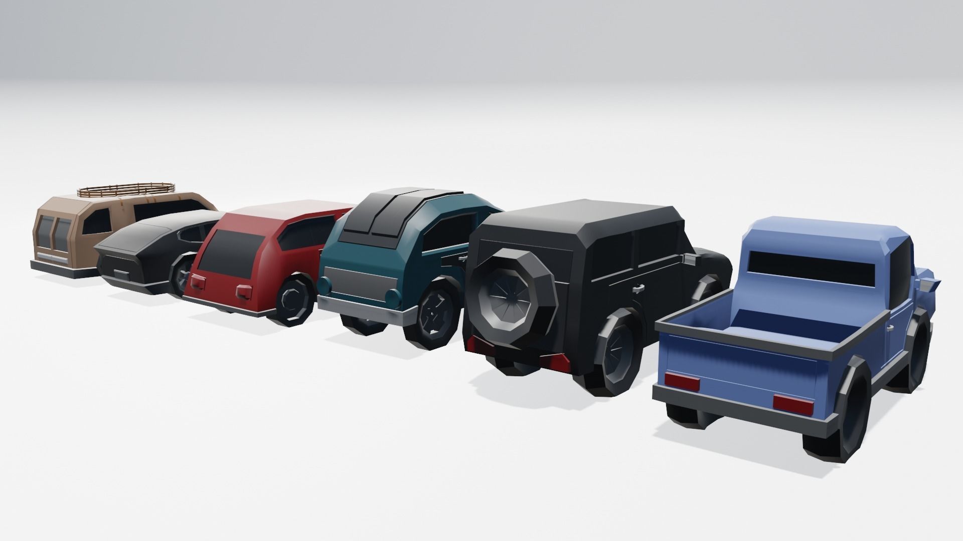 Low Poly Cartoon Car free 3D model | CGTrader