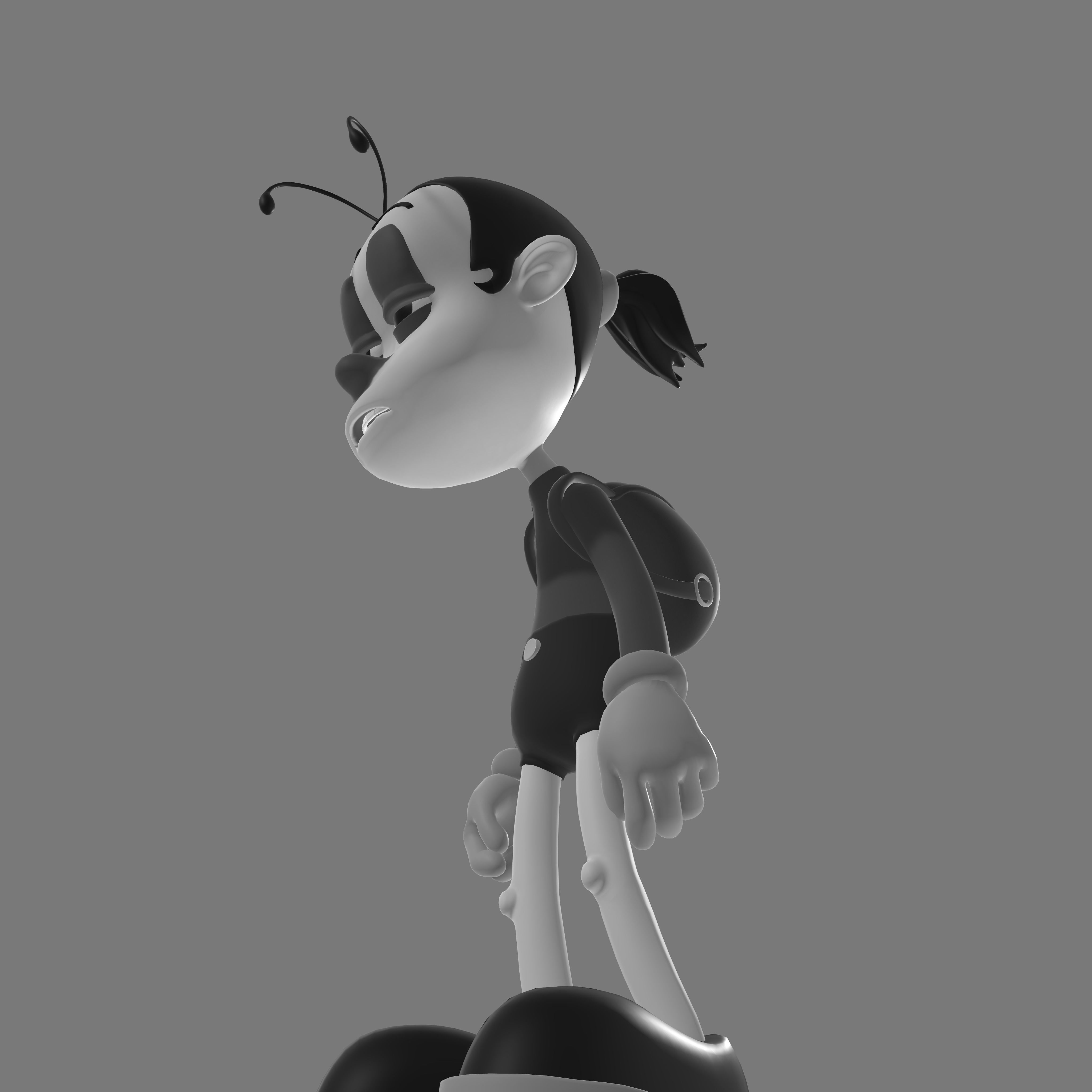 gray animated character 3D model | CGTrader