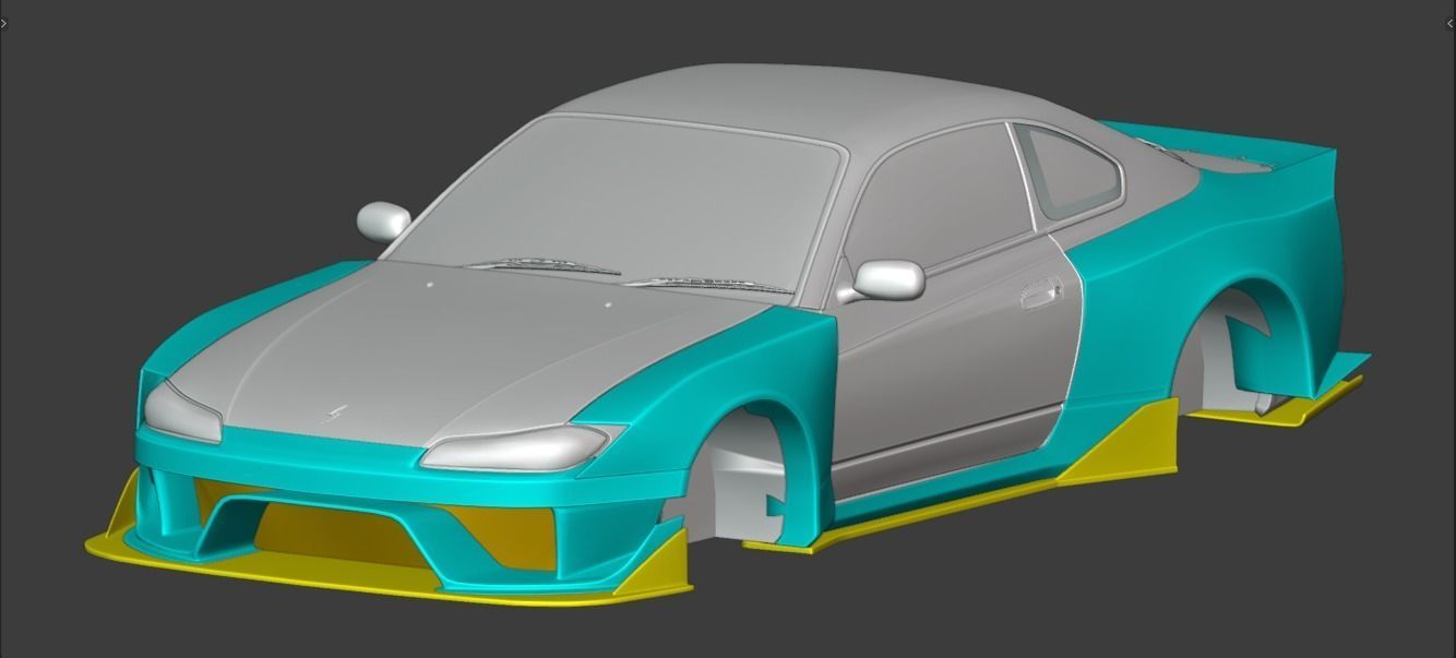 Nissan S15 Khyzyl Saleem Bodykit 3D model | CGTrader