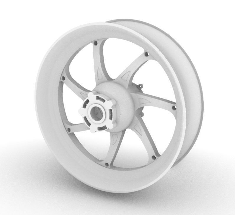 motorcycle wheels oz racing 3D model | CGTrader