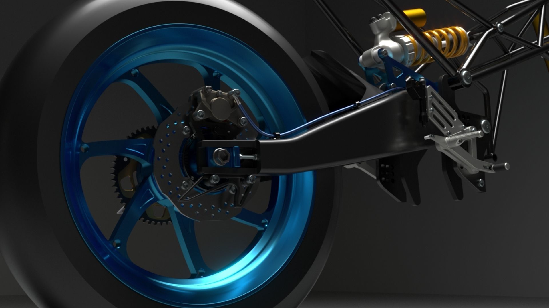 motorcycle wheels oz racing 3D model | CGTrader