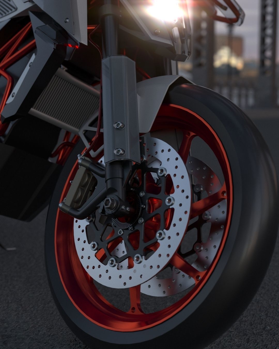 motorcycle wheels oz racing 3D model | CGTrader