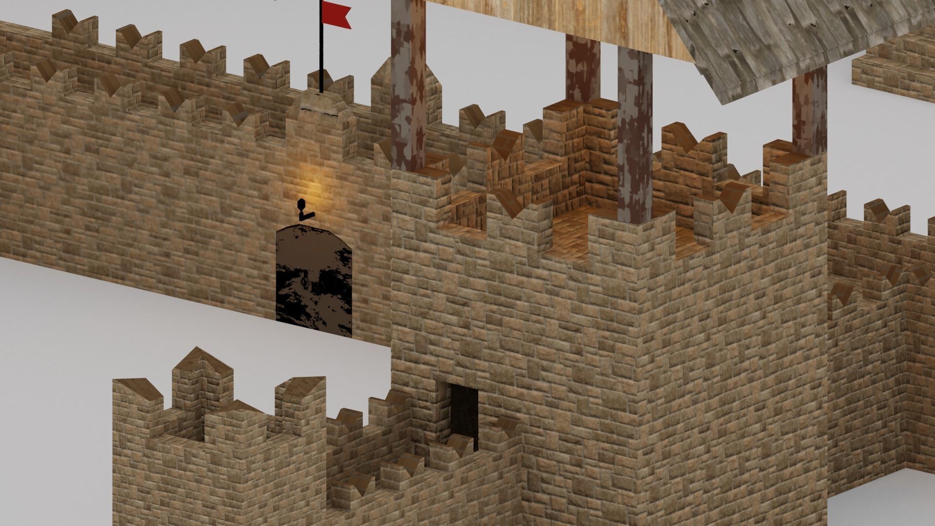 Stone fort free VR / AR / low-poly 3D model | CGTrader