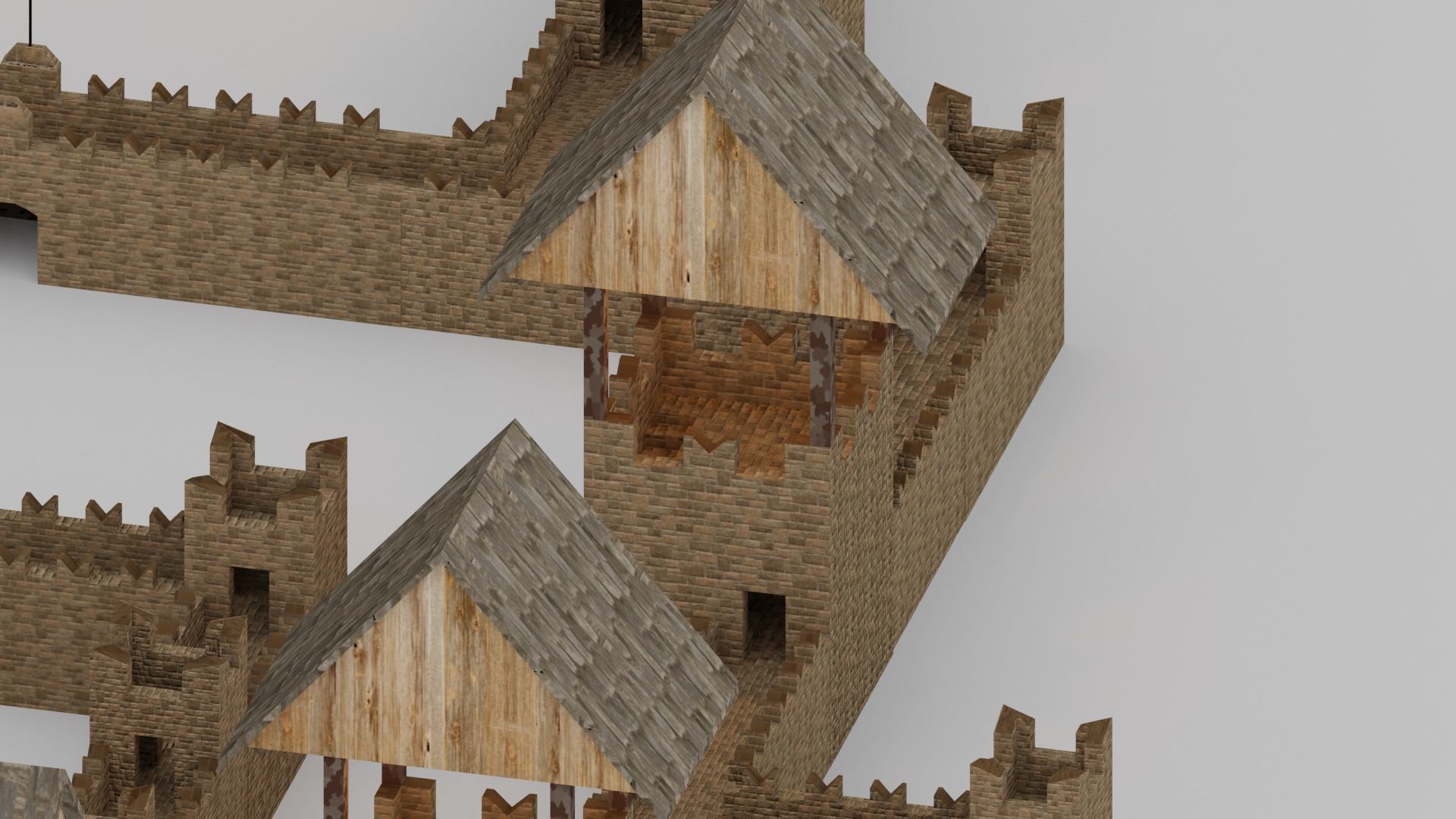 Stone fort free VR / AR / low-poly 3D model | CGTrader