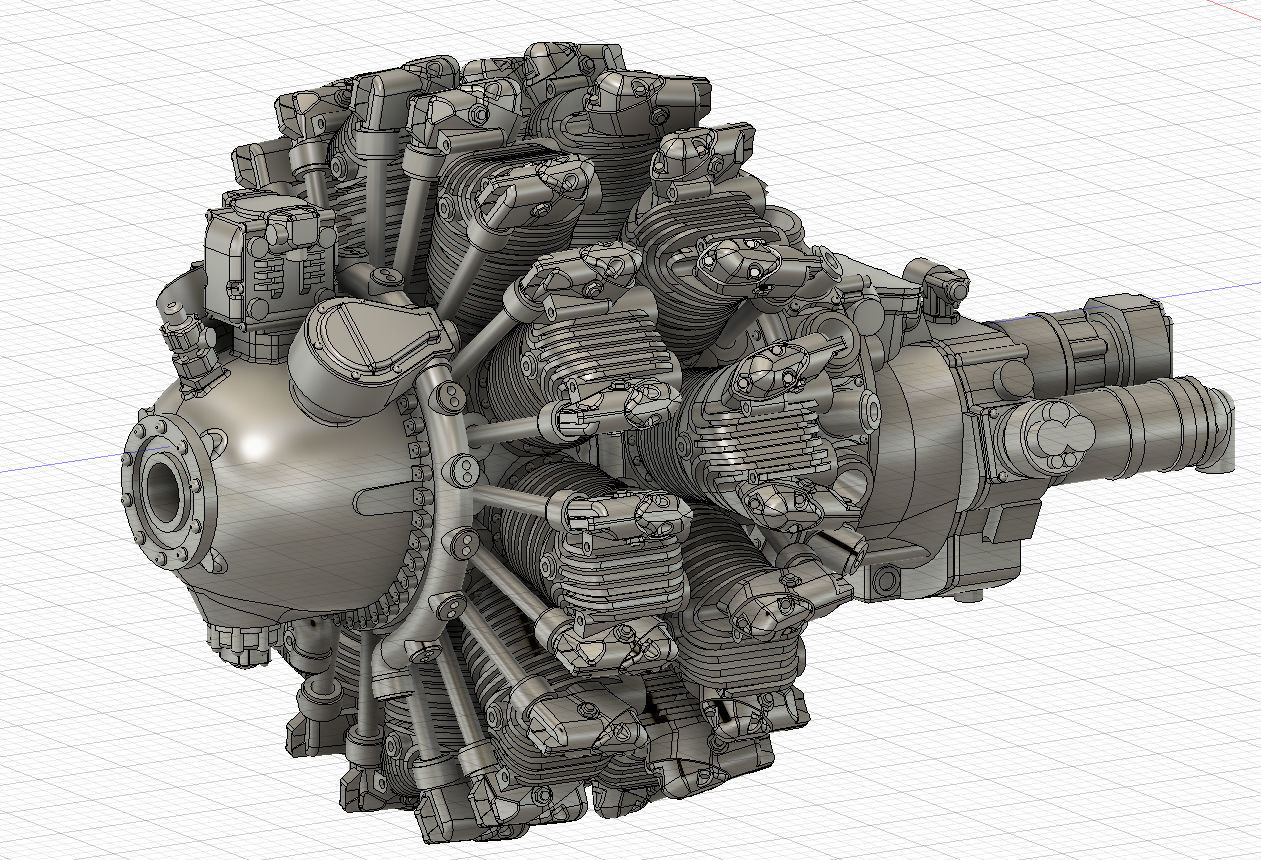 R2800 Engine 1-32model STL and OBJ free 3D model 3D printable | CGTrader