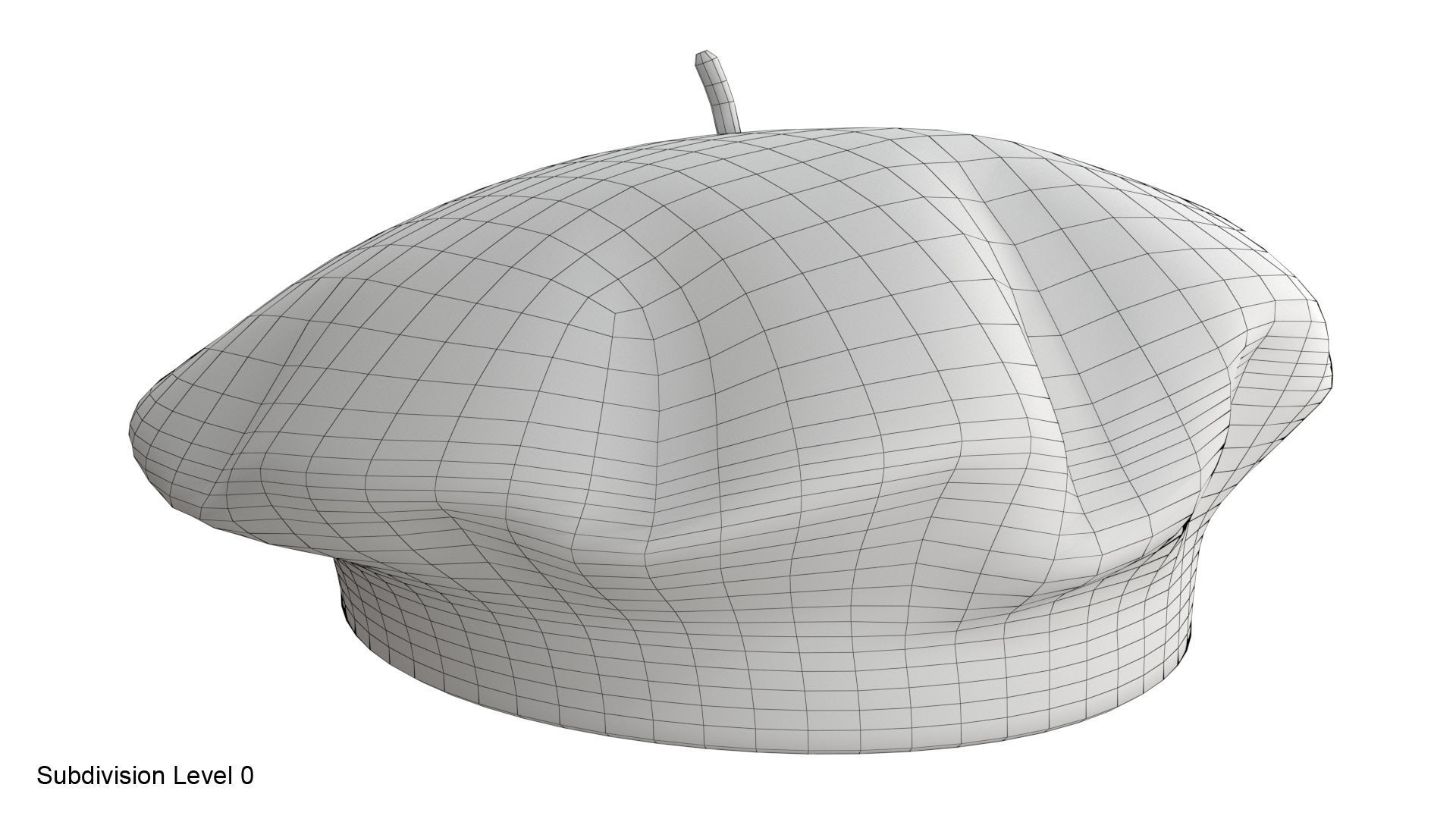 Beret hat 3D model | CGTrader