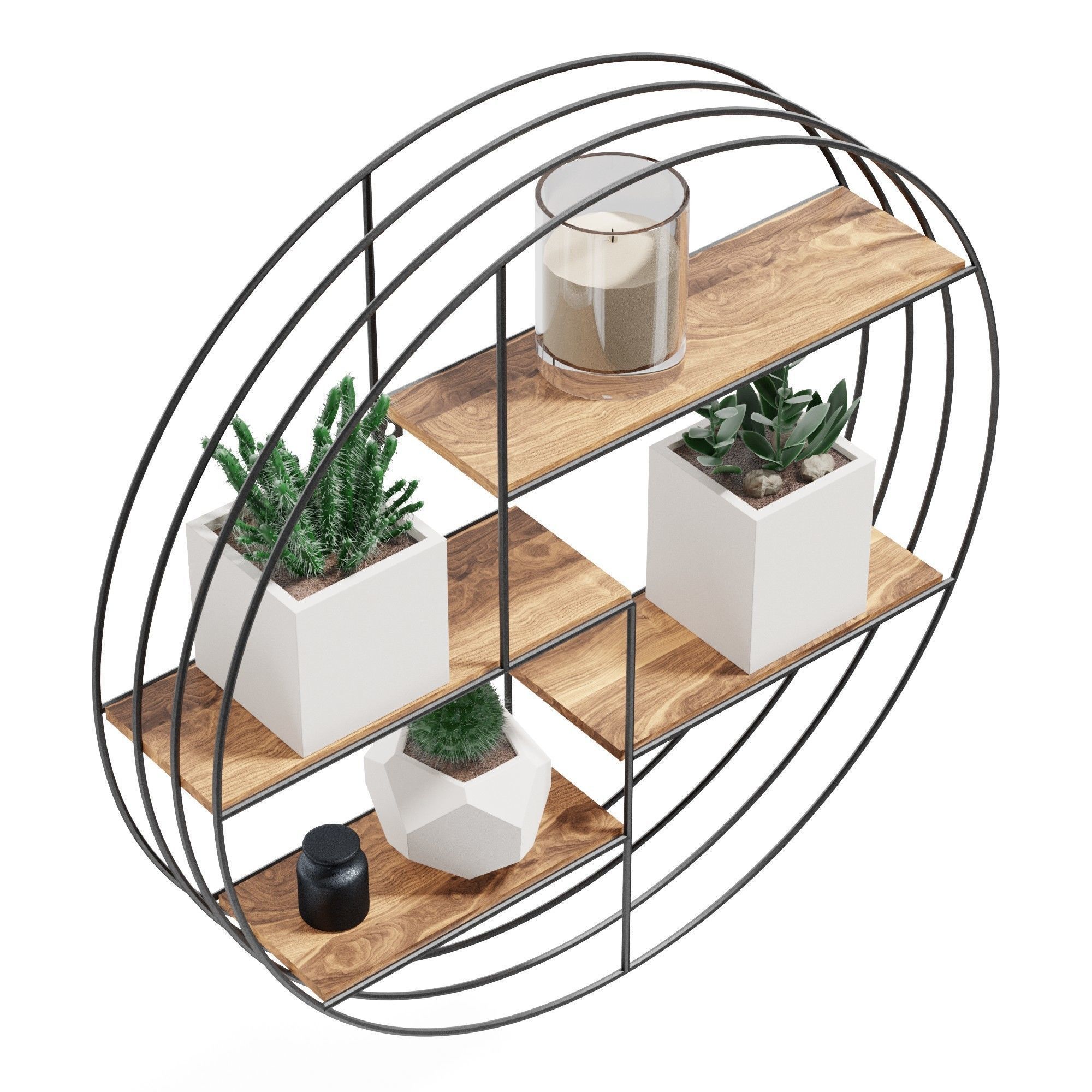 Round shelf 3D model | CGTrader