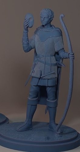 Elf ranger archer 3D model 3D printable | CGTrader