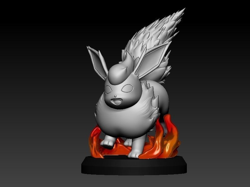 Pokemon flareon 3D model 3D printable | CGTrader