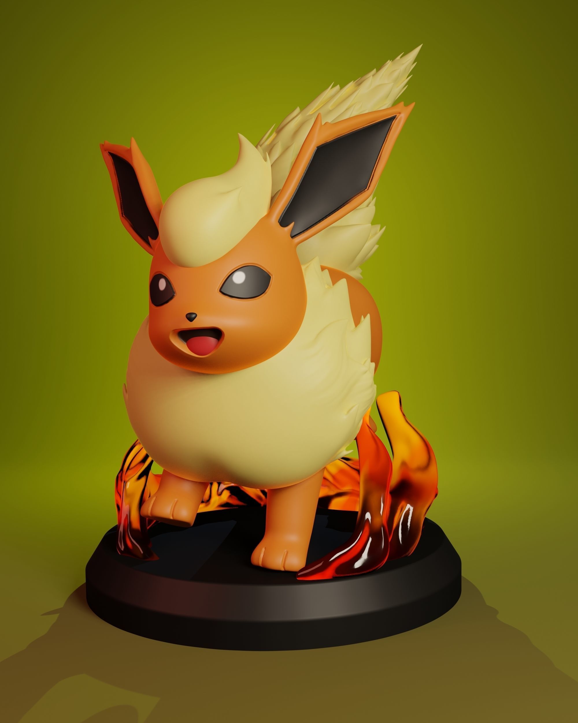 Pokemon flareon 3D model 3D printable | CGTrader