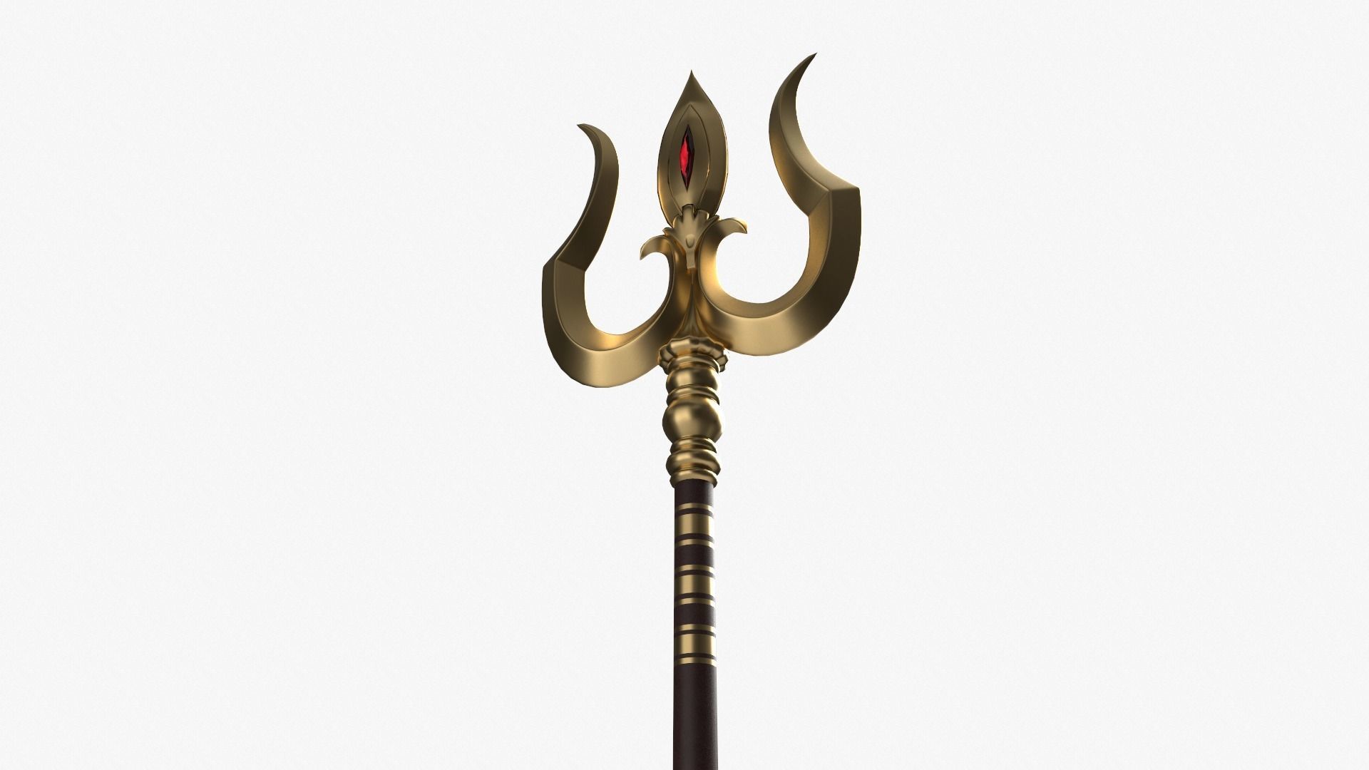 3D model Trishul in gold VR / AR / low-poly | CGTrader