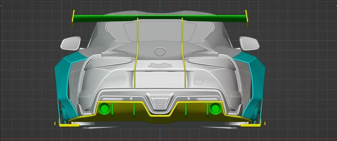 Toyota Supra A90 Prior Design 3D model | CGTrader