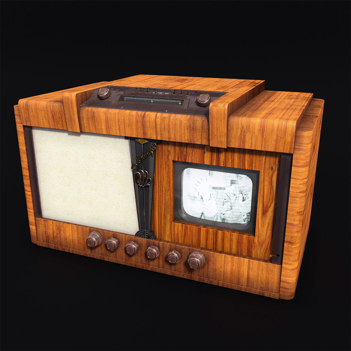 Soviet TV Leningrad T-2 3D model | CGTrader