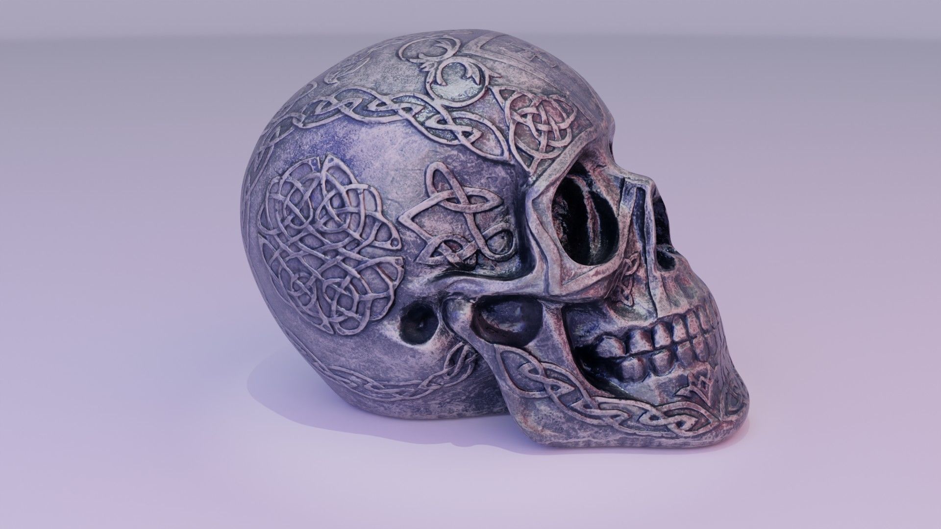 3D model Celtic skull 02 VR / AR / low-poly | CGTrader