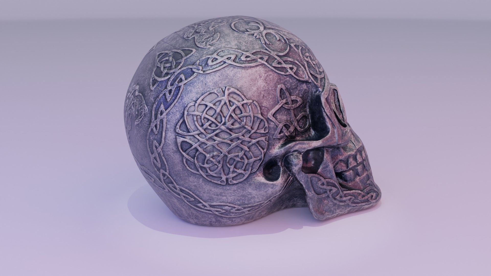 3D model Celtic skull 02 VR / AR / low-poly | CGTrader