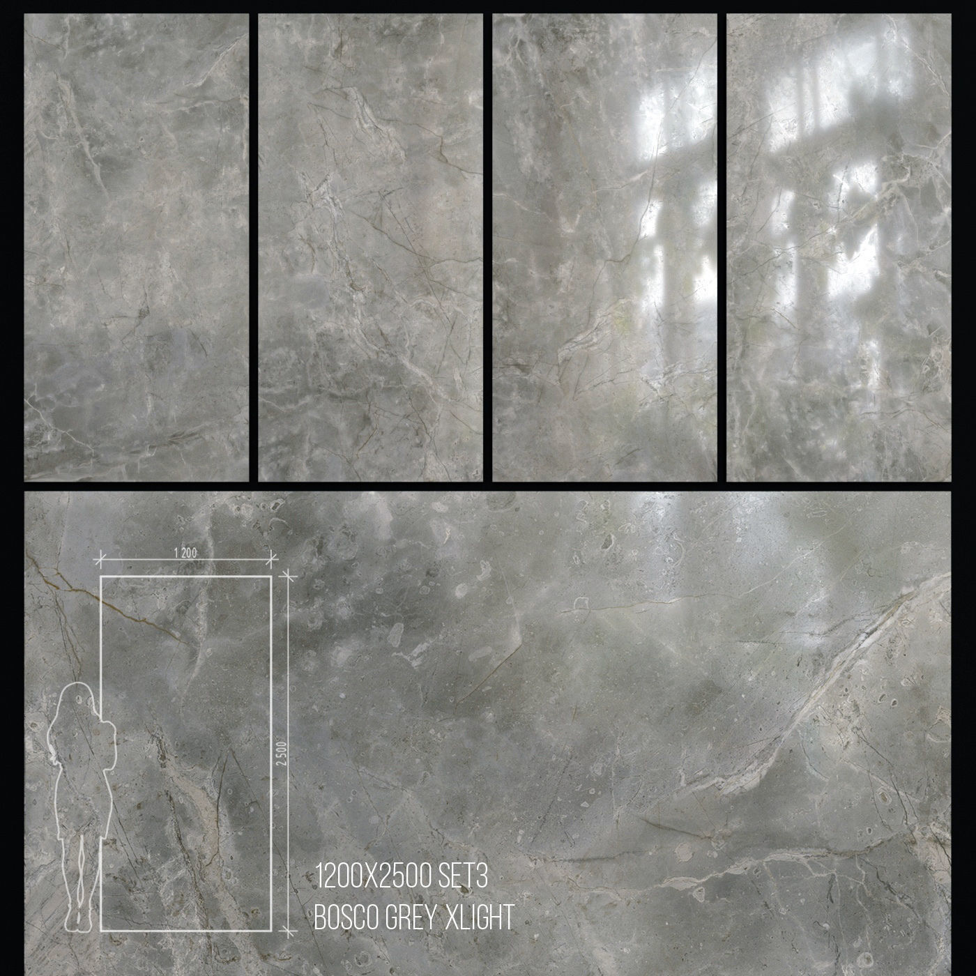 Ceramic Tiles Bosco 1200x2500 Texture | CGTrader