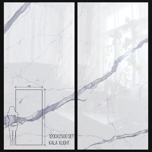 CERAMIC TILE URBATEK XLIGHT 1200X2500 KALA Texture | CGTrader