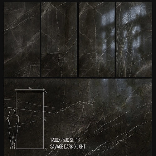 CERAMIC TILE URBATEK XLIGHT 1200X2500 SAVAGE Texture | CGTrader