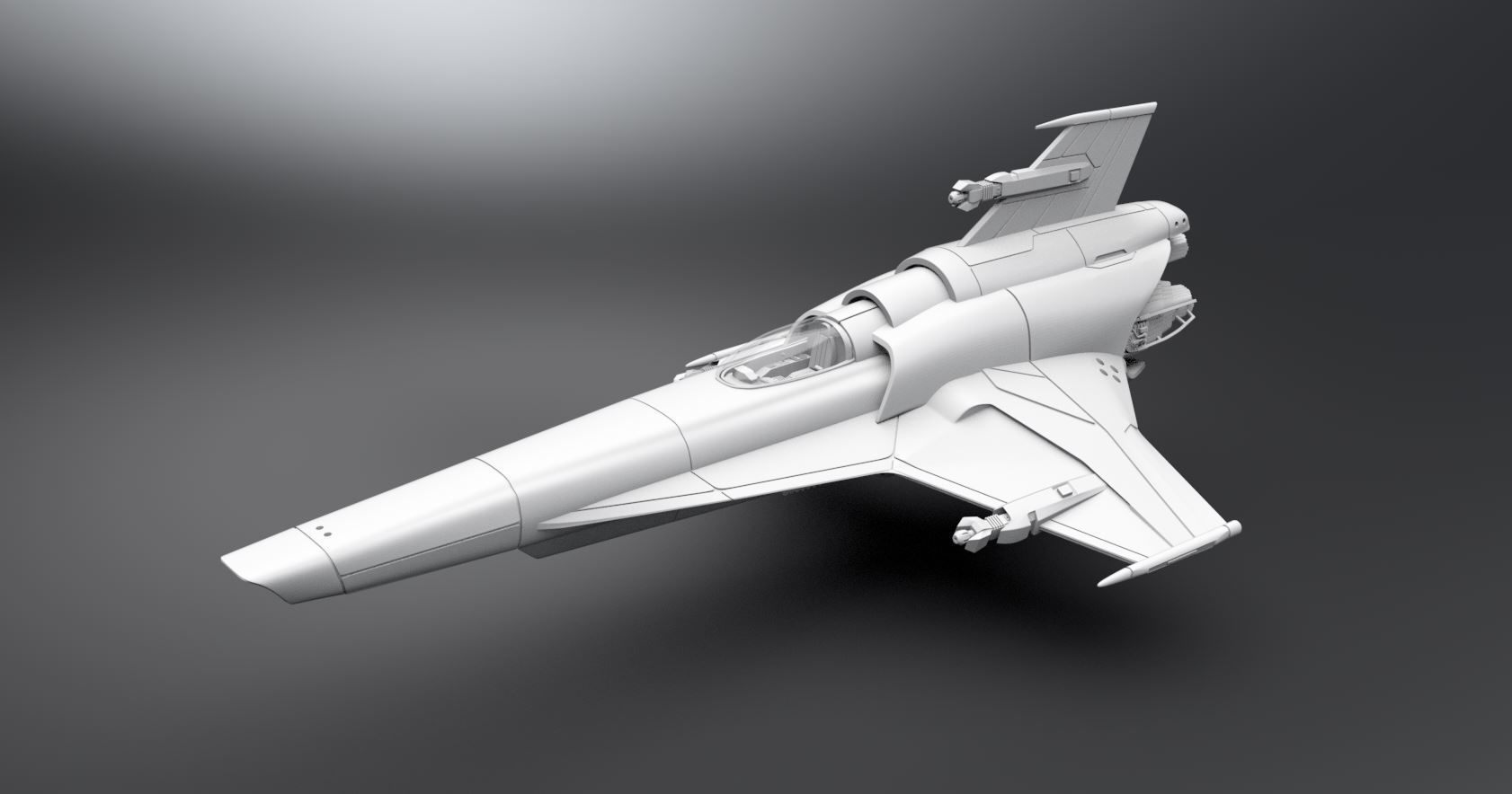 Colonial Viper MkVIIE Scale model 3D model 3D printable | CGTrader