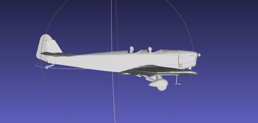 Airplane 3D model biplane 3D model 3D printable | CGTrader