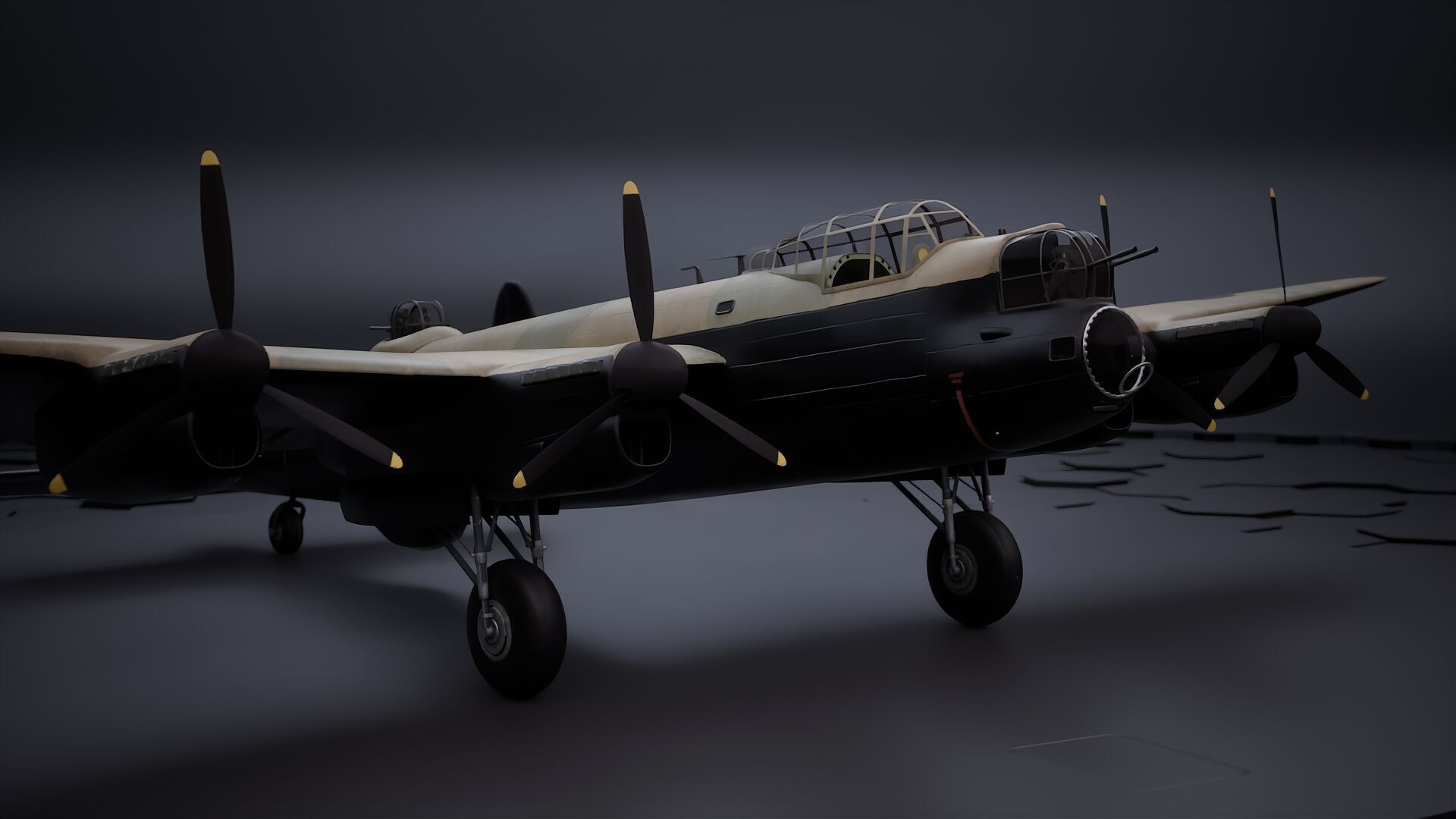 Avro Lancaster 3D model rigged | CGTrader