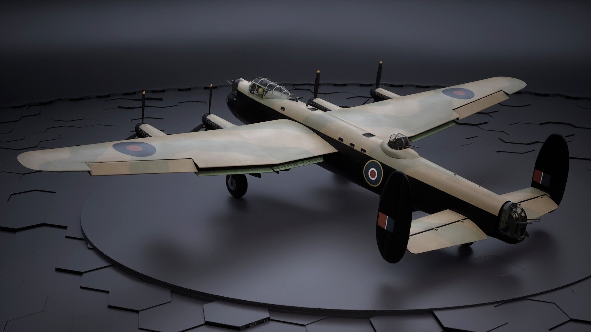 Avro Lancaster 3D model rigged | CGTrader