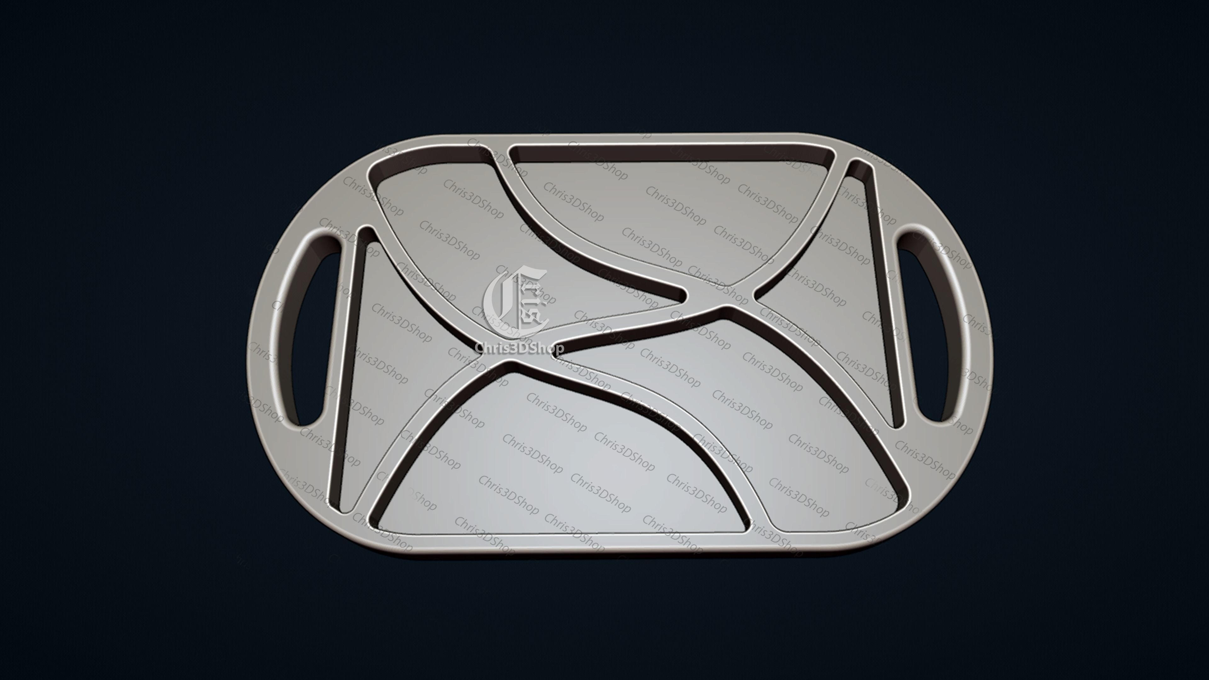 Oval Serving Tray 4 - Files for CNC 3D model | CGTrader
