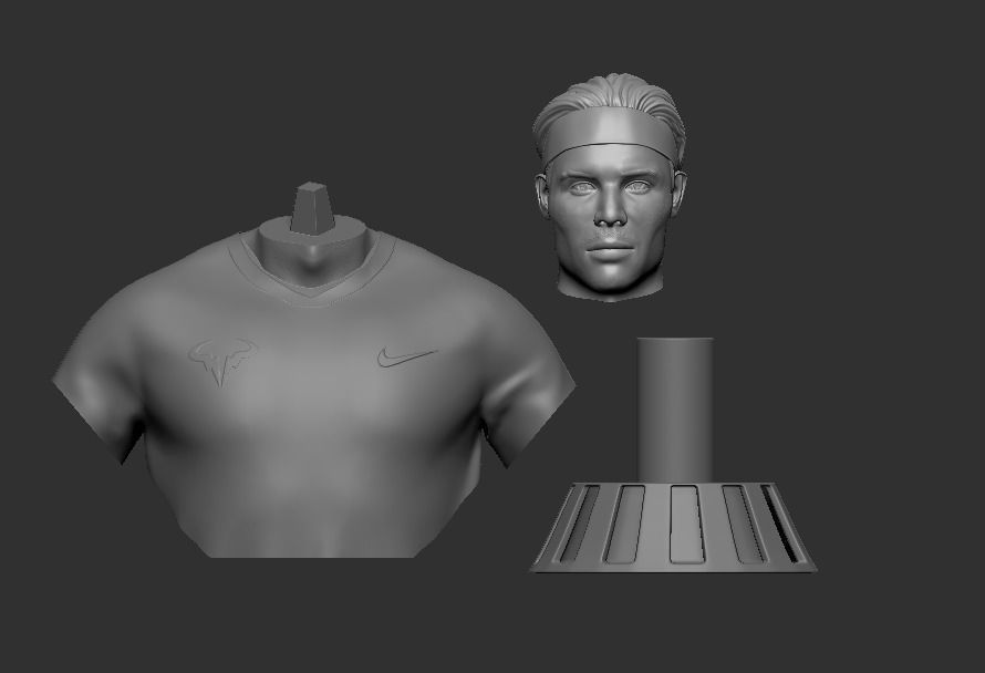 Rafael Nadal 3D Printable 3D model 3D printable | CGTrader
