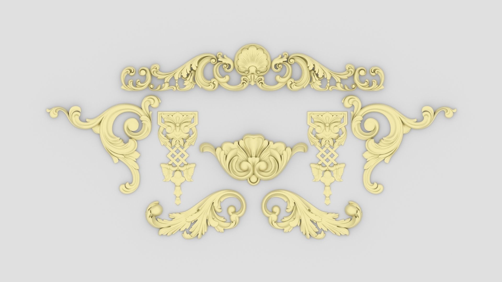 Engraving Collection for Decor 3D model 3D printable | CGTrader